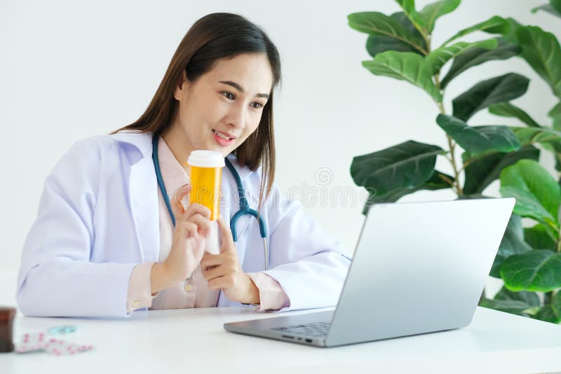 Woman Study English Language Online by Laptop Computer, Learning Online ...