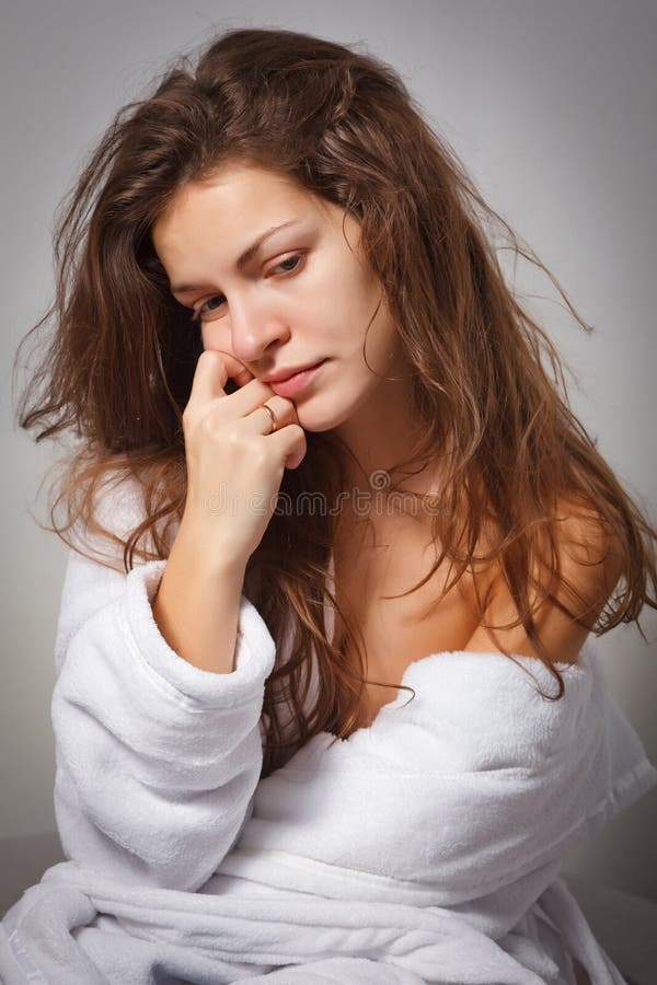 Woman Suffering from Depression Stock Image - Image of beautiful ...