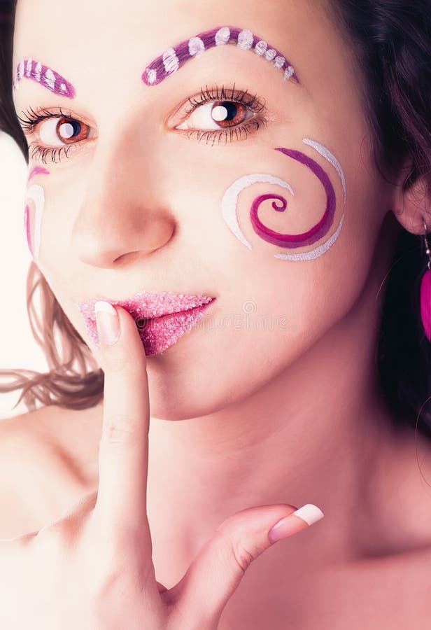 Sugar lips close up stock image. Image of sweet, pink - 10625137