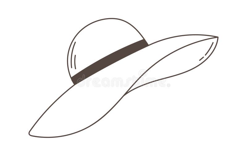 Woman Summer Hat stock vector. Illustration of beauty - 273901585