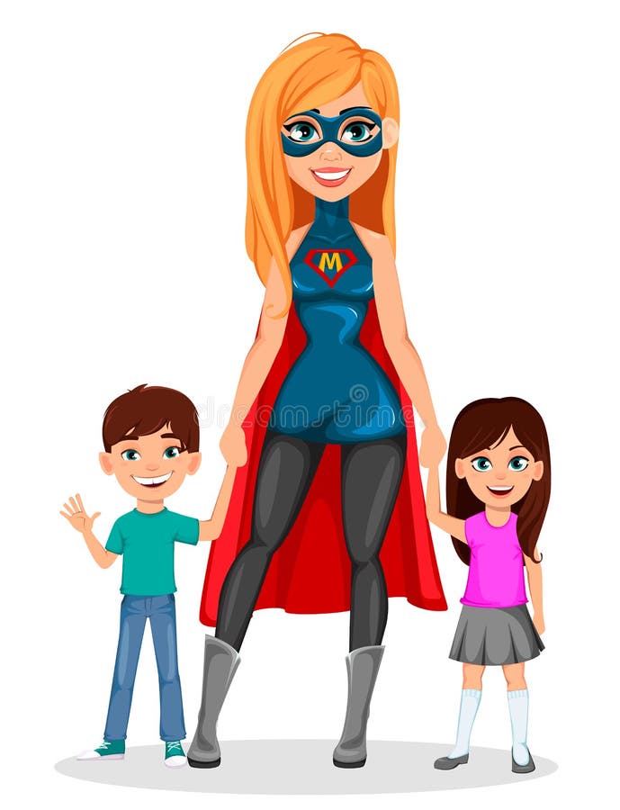 Superhero Woman In Costume Showing Ok Gesture She Can Do Everything