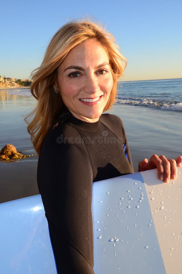 Woman Surfer stock photo. Image of woman, surfing, california - 36791306