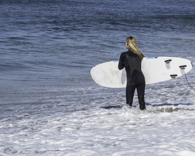 Woman Surfer stock image. Image of healthy, sunny, pretty - 51714723