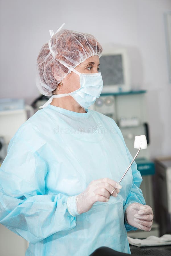 Woman surgeon stock image. Image of professional, center - 48565219
