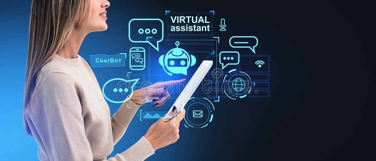 Ai Virtual Assistant Stock Illustrations – 6,648 Ai Virtual Assistant ...