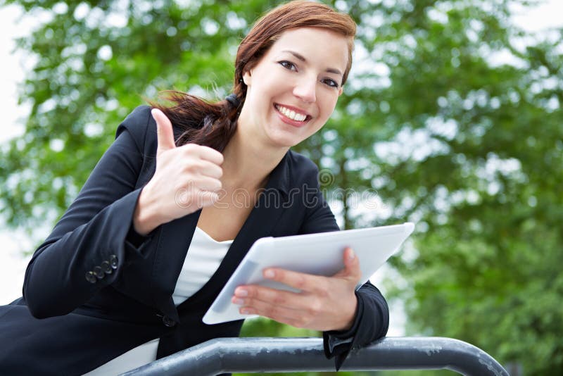 Woman at the Computer As a Teacher in Elementary School Stock Photo ...