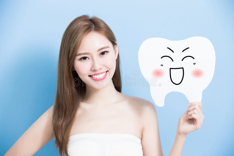 Woman Take Invisible Braces Stock Photo - Image of casual, closeup ...