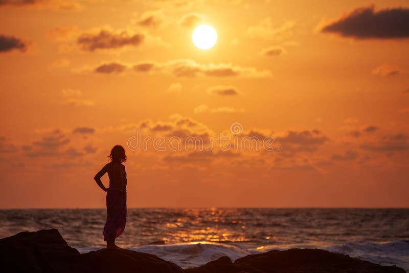 Woman rest on the beach stock photo. Image of leisure - 26413428