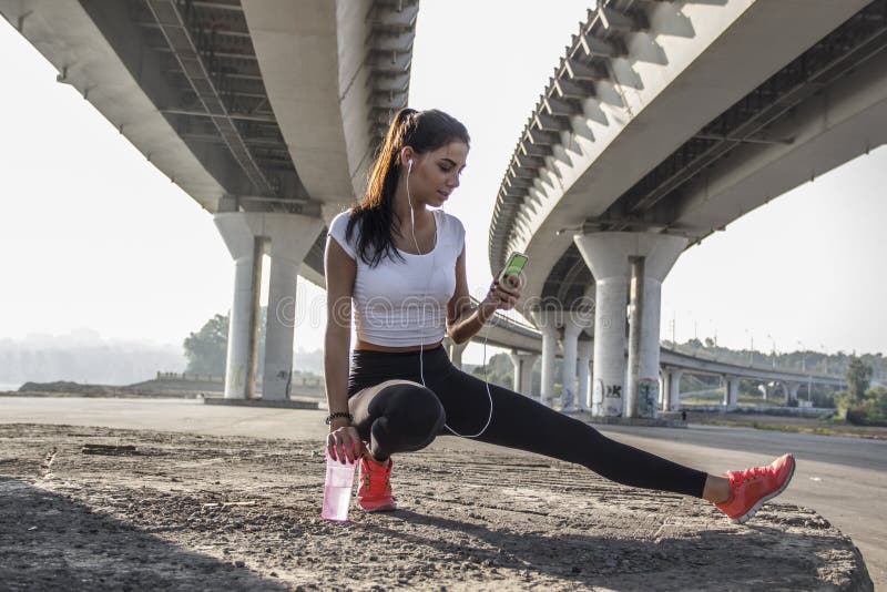 Woman Taking a Break from Running Stock Photo - Image of wellbeing ...