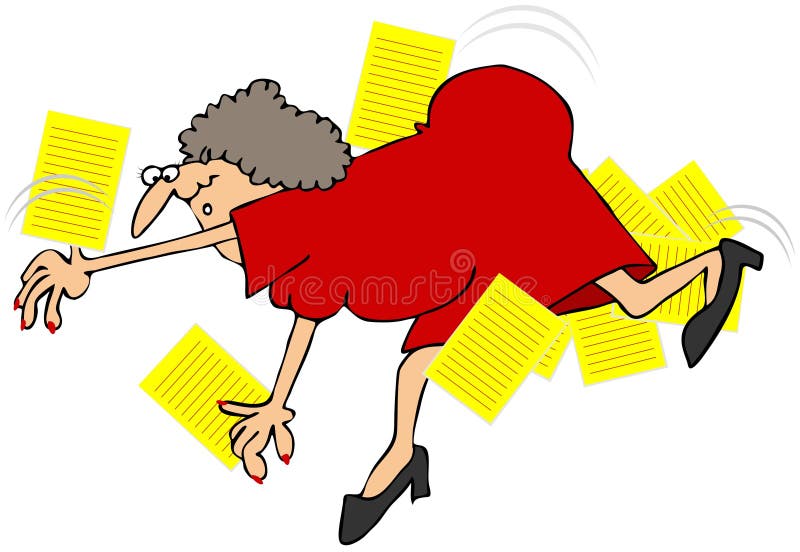 Woman Taking a Fall stock illustration. Illustration of woman - 19410007
