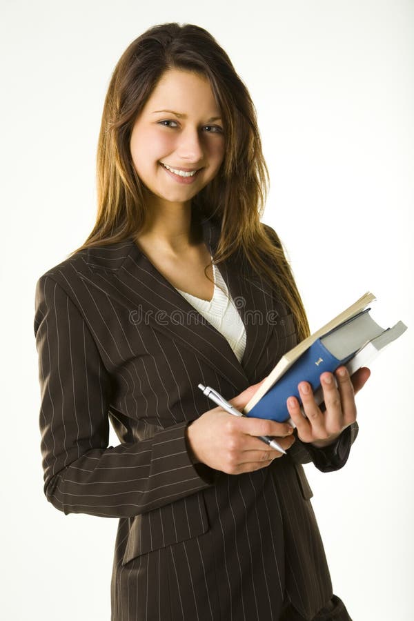 Woman taking notes stock photo. Image of beauty, business - 4861202