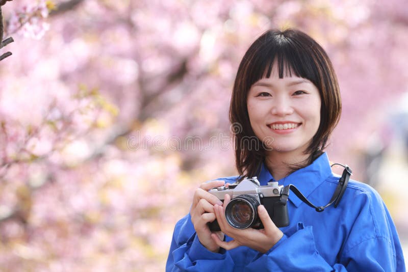 Woman taking a picture stock image. Image of outdoor - 241791601