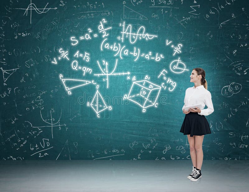 Woman teaching math stock image. Image of learning, achievement - 75711013