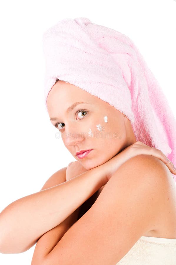 Woman Tender Jar of Moisturizer Cream. Stock Photo - Image of glamour ...