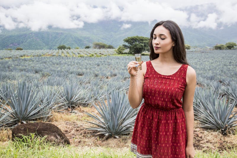 Woman and tequila stock photo. Image of america, culture - 86962716