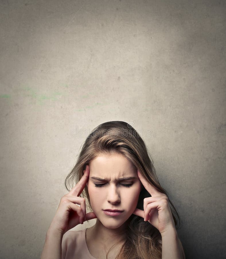 Woman thinking stock photo. Image of texture, think, concept - 52349342