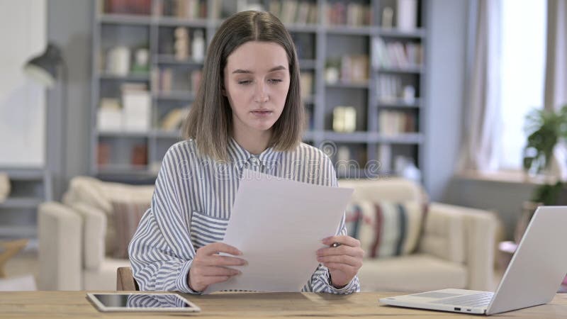 Man Thinking and Writing on Paper in Office Stock Image - Image of ...