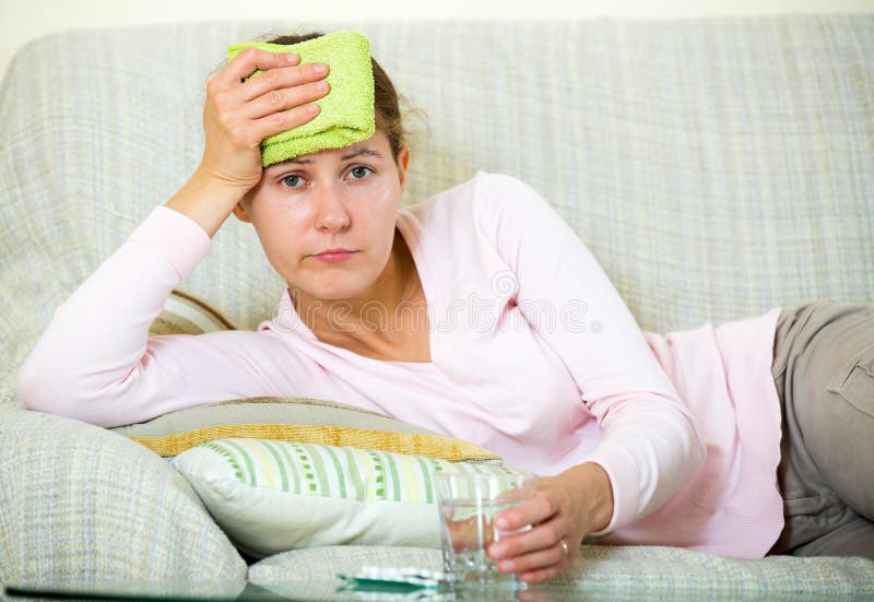 Woman Tired of Problems Having Headache Stock Photo - Image of ...