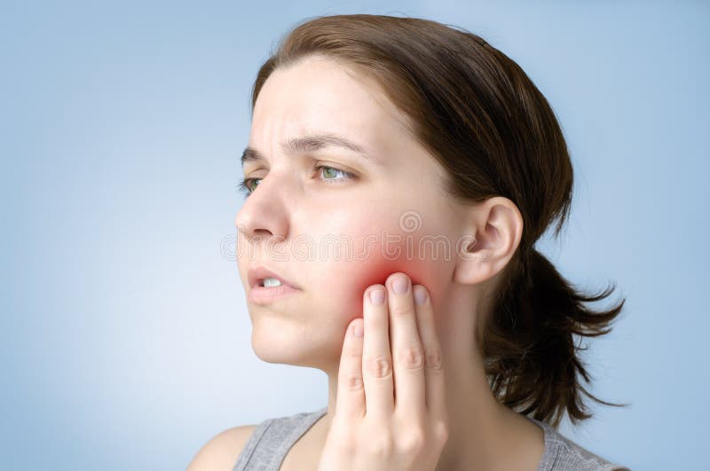 Woman with toothache stock photo. Image of healthcare - 72148518