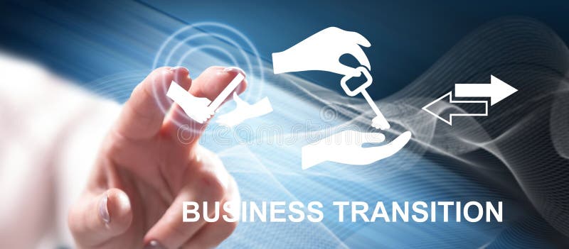 Woman Touching a Business Transition Concept Stock Photo - Image of ...