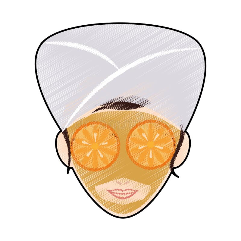 Woman with Towel on Head Spa Icon Image Stock Vector - Illustration of ...