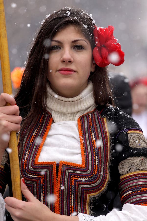 Woman in Traditional Masquerade Costume Editorial Stock Image - Image ...
