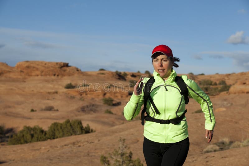 Woman Trail Running stock image. Image of ball, sport - 14041937