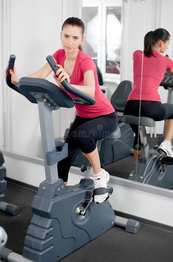 Woman training stock image. Image of training, pretty - 14104433