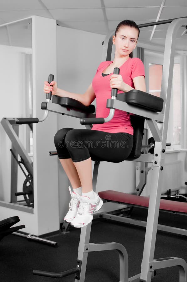 Woman training stock image. Image of young, fitness, thin - 14960409