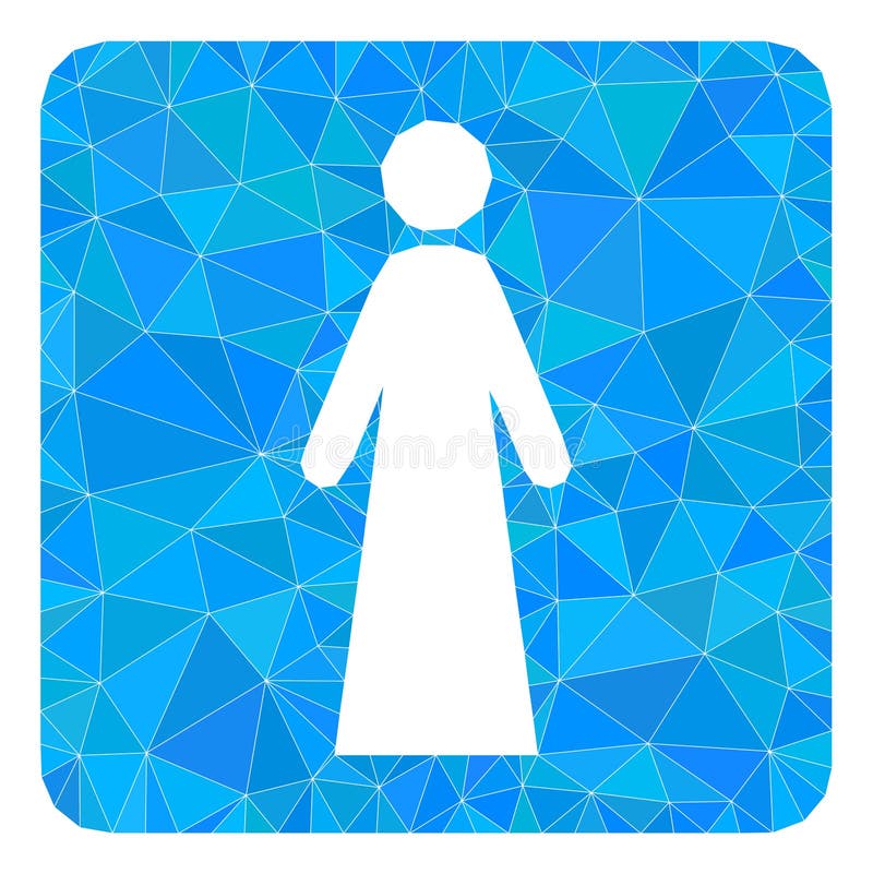 Woman Triangle Icon. Female Sign for Restroom. Girl WC Pictogram for ...