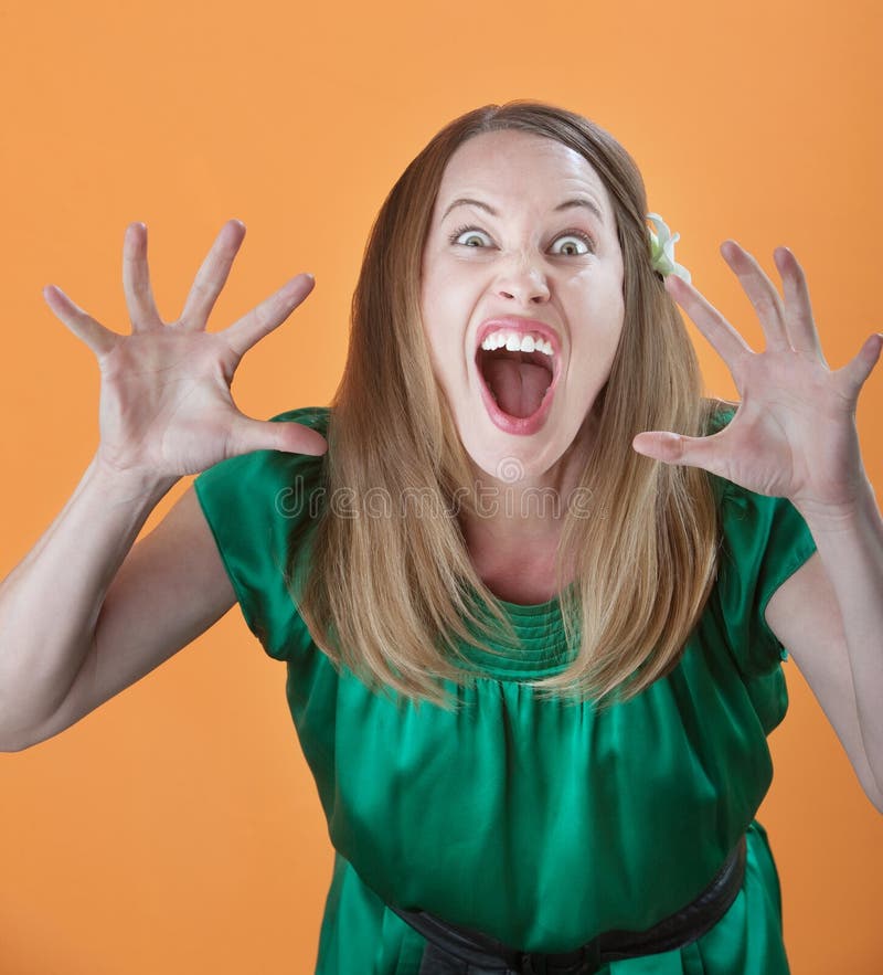 Frightened Woman with Surgical Mask Stock Image - Image of dust, cold ...