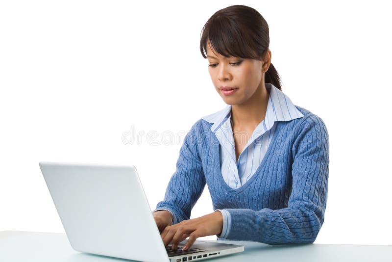 Woman typing stock image. Image of chief, network, person - 13053973