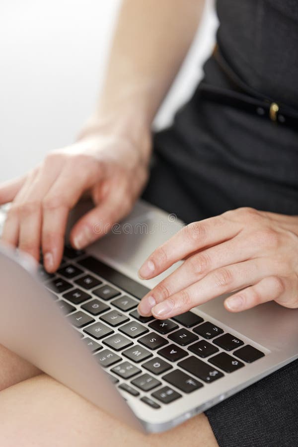 Woman typing on keyboard stock photo. Image of student - 39361580