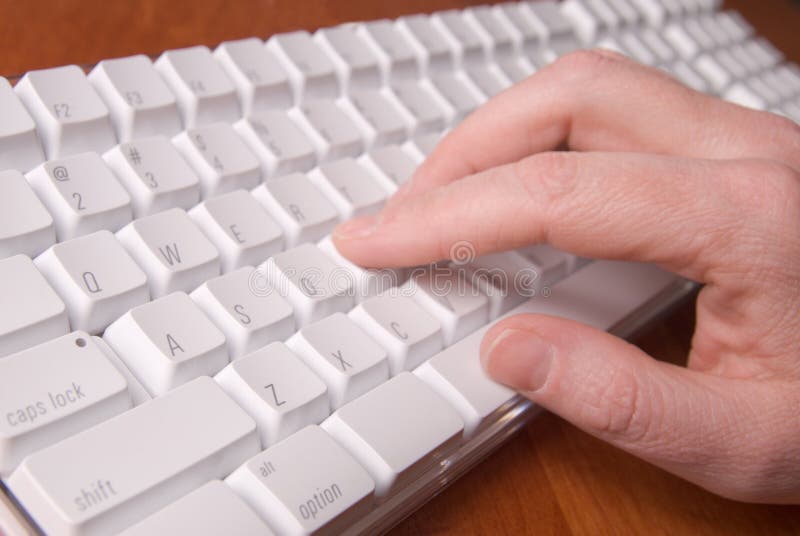 Blind Person Using Computer with Braille Computer Display Stock Photo ...