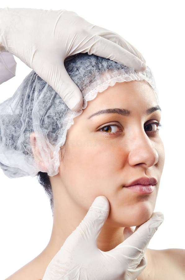 Woman Under the Plastic Surgery Stock Image - Image of anesthetic ...