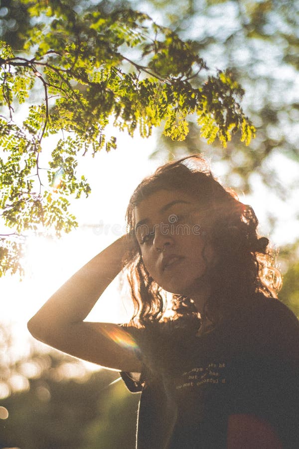 Woman Under Tree Picture. Image: 94887525