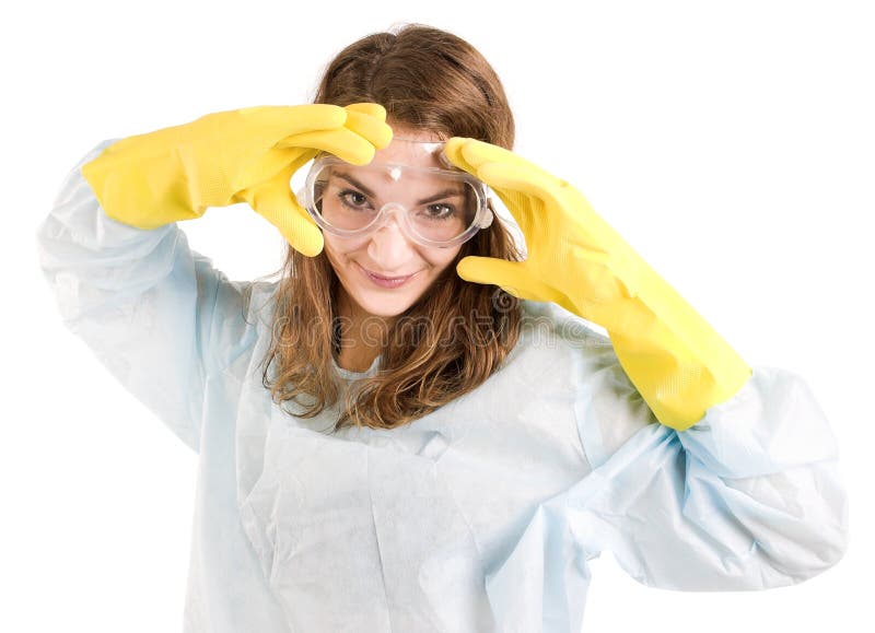 Beauty nurse in uniform stock photo. Image of isolated - 12358010
