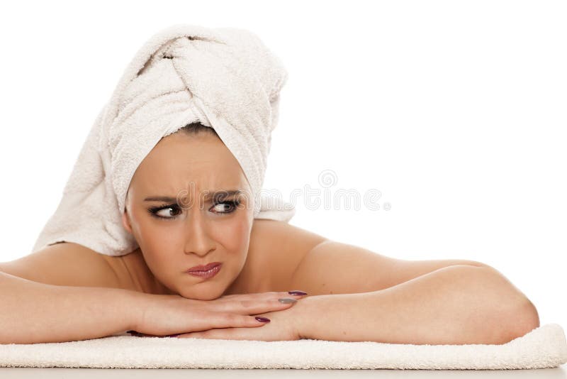 Woman with Unpleasant Gesture Stock Photo - Image of lady, face: 106609380