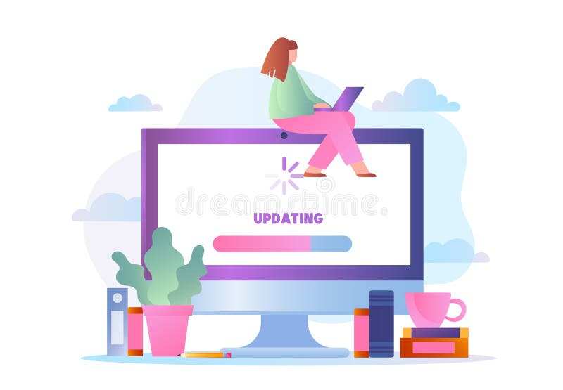 Woman Computer Programmer Stock Illustrations – 7,071 Woman Computer ...