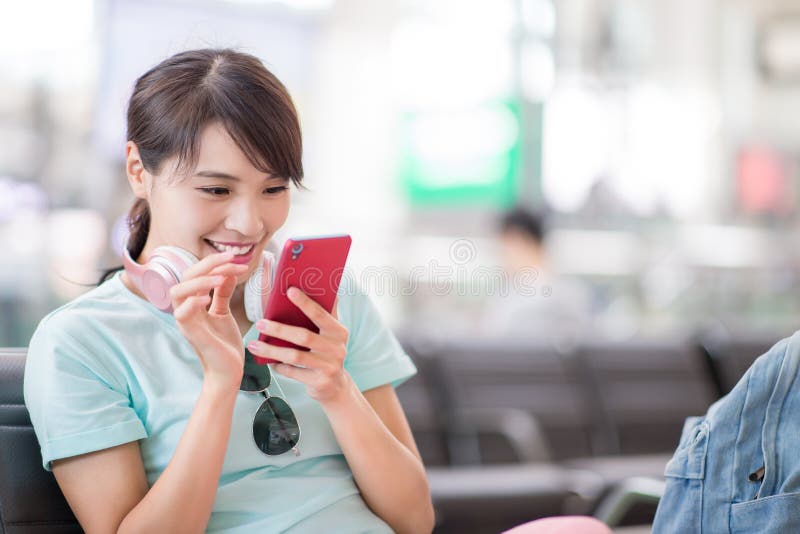 Asian woman feel peaceful stock photo. Image of leisure - 193087022