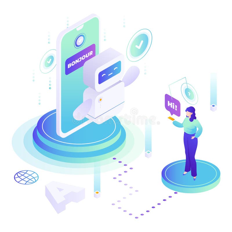 Woman Translator Stock Illustrations – 431 Woman Translator Stock ...