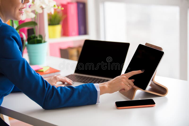 Different Modern Devices, Mockup for Adaptive Design Samples. Stock ...