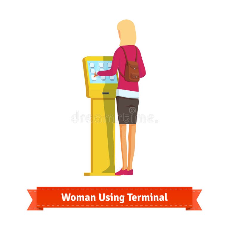 Self Service Terminal Icon Stock Illustrations – 942 Self Service ...