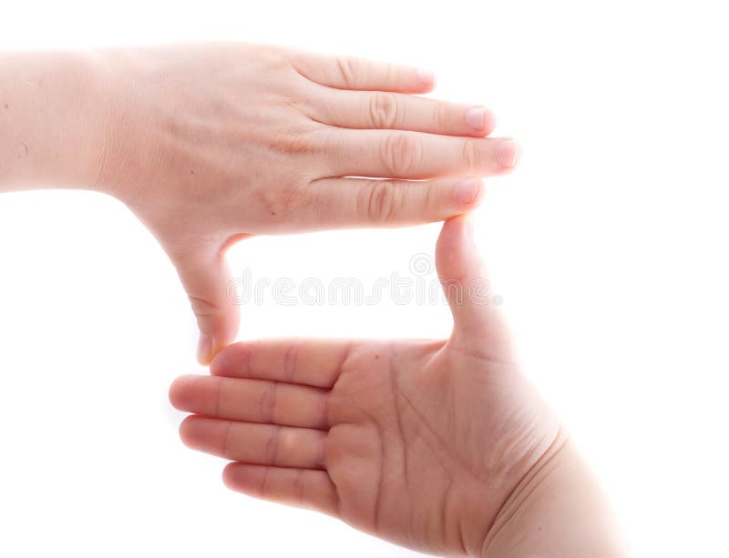 Woman using hands stock image. Image of hand, direction - 11917591