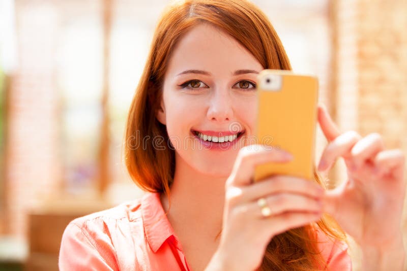 Woman using mobile phone stock photo. Image of internet - 31407714
