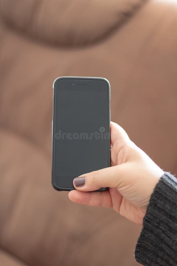 Woman using smartphone stock image. Image of holding - 133879931