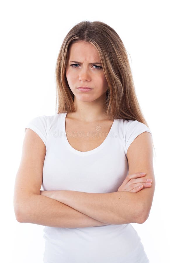 Woman vexed stock image. Image of space, annoyed, copy - 37995027