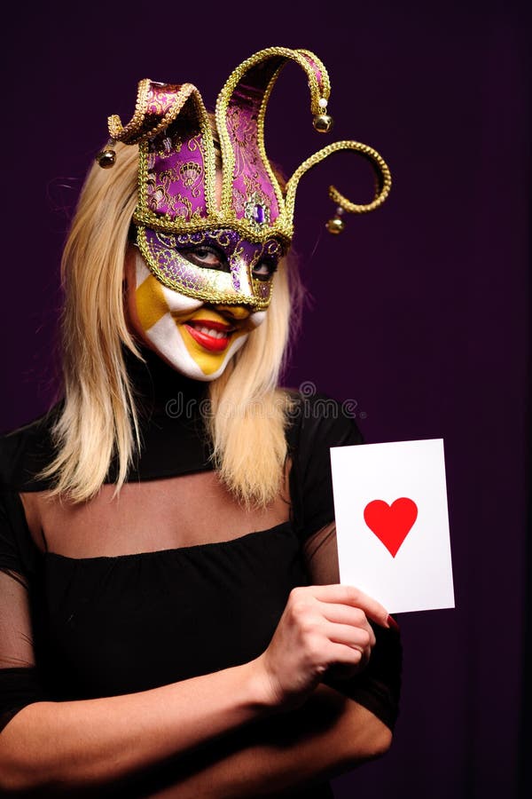 Violet Mask at Carnival of Venice 2011 Stock Photo - Image of blue ...