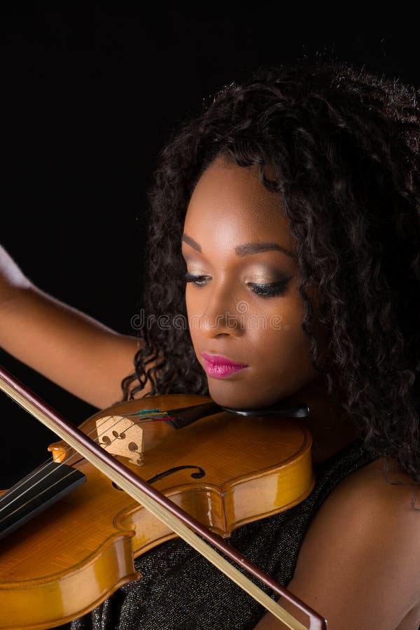 Woman with violin stock image. Image of performer, violinist - 65726357