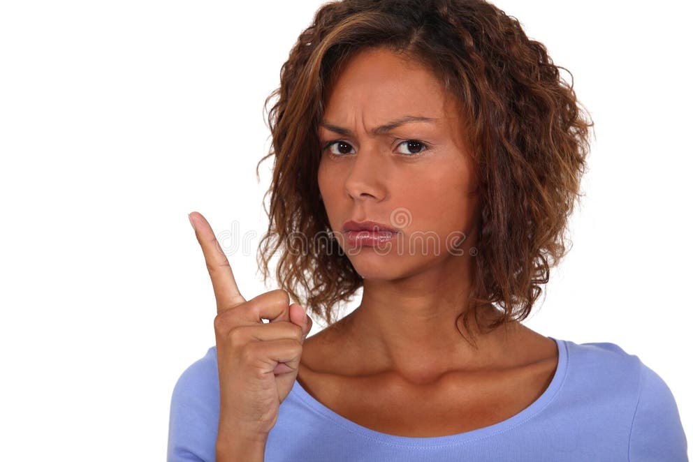 Woman wagging her finger stock image. Image of aggression - 29386537